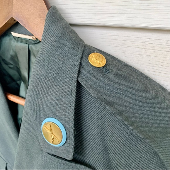 American Vintage | Jackets & Coats | Vintage Us Army Class A Coat Wool ...